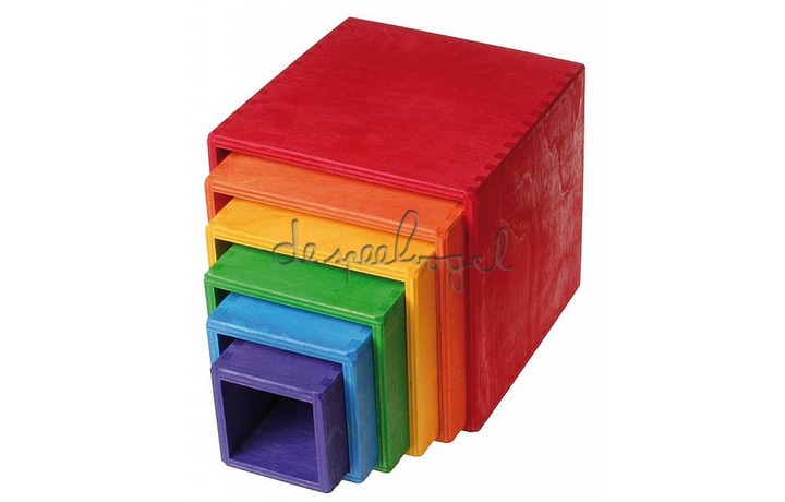 10370 Grimm's Grote set houten dozen, gekleurd van het merk Grimm's bij ...